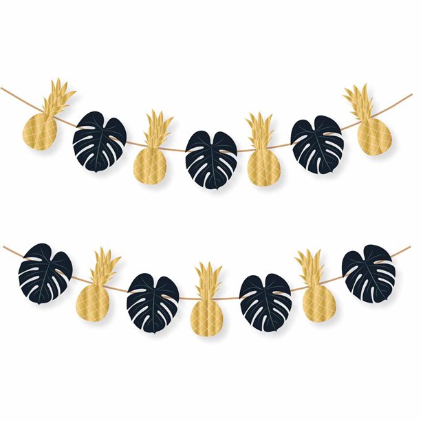 Flamingo Pineapple Paper Bunting 2.2m – Party Delights Wondergroup