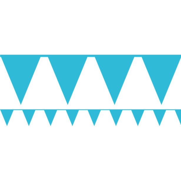 Turquoise Paper Bunting - 4.5m – Party Delights Wondergroup