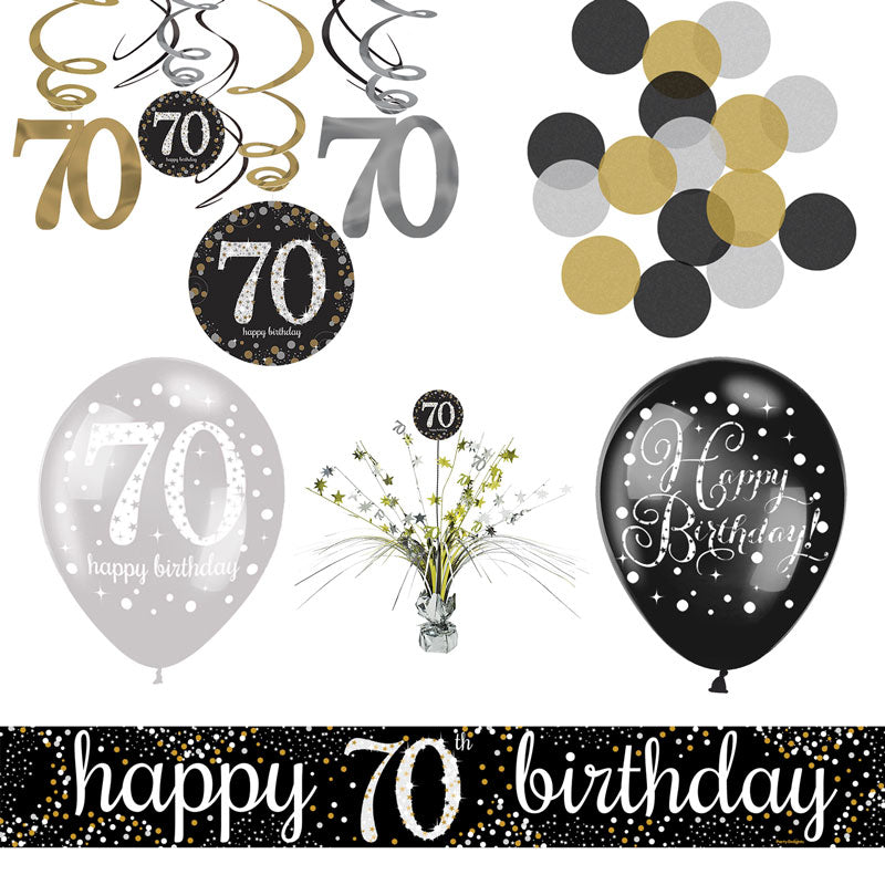 Sparkling Celebration 70th Decoration Kit - Deluxe – Party Delights ...