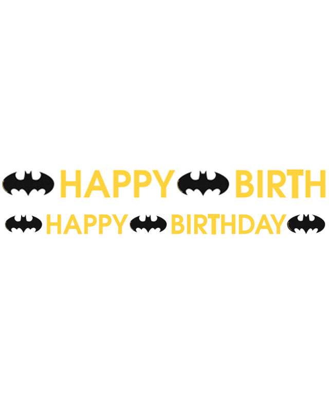 Batman Letter Banner - 180cm x 11cm – Party Delights Wondergroup