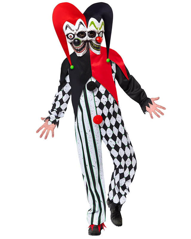 Two Faced Clown - Adult Costume – Party Delights Wondergroup