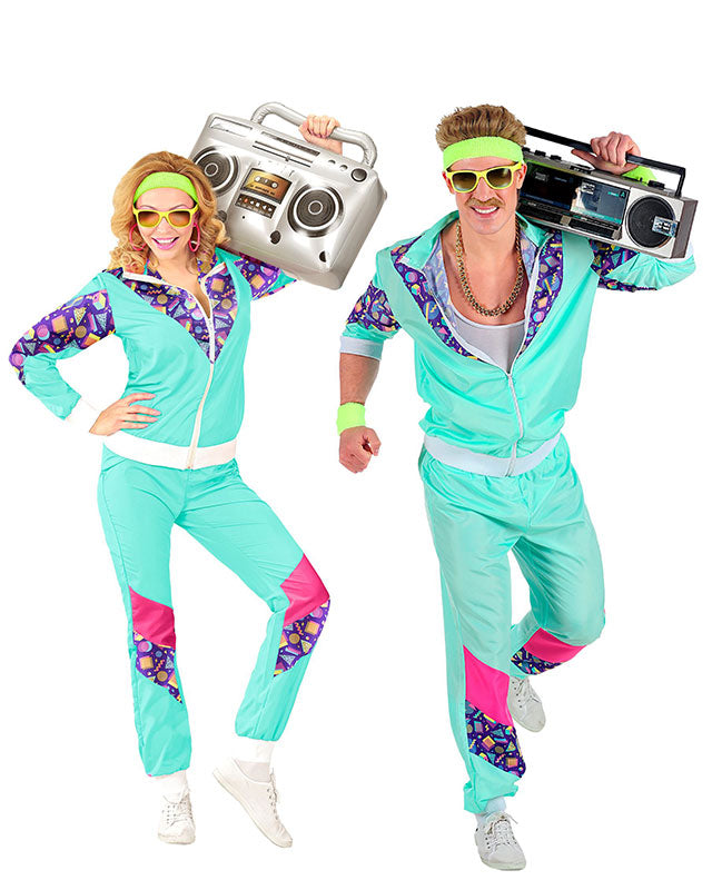 80s Funky Shell Suit - Adult Costume – Party Delights Wondergroup