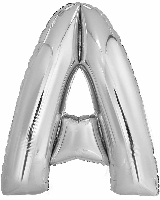 A Silver Letter Balloon - 34" Foil – Party Delights Wondergroup