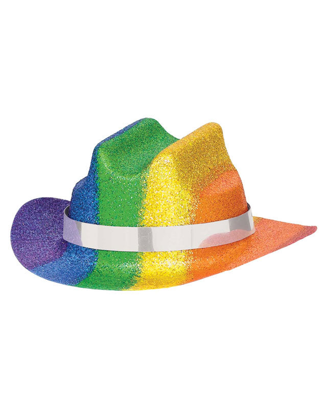Mini Rainbow Glitter Cowboy Hat – Party Delights Wondergroup
