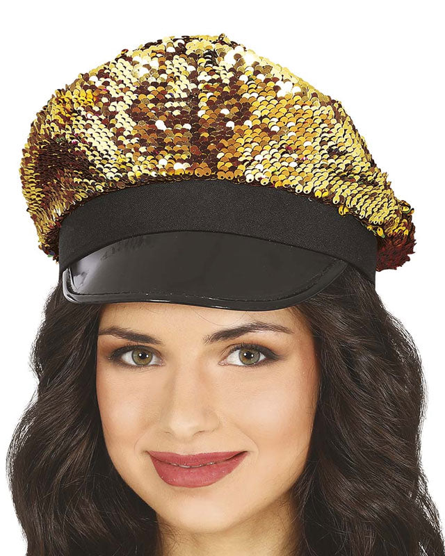 Gold Sequin Cap – Party Delights Wondergroup