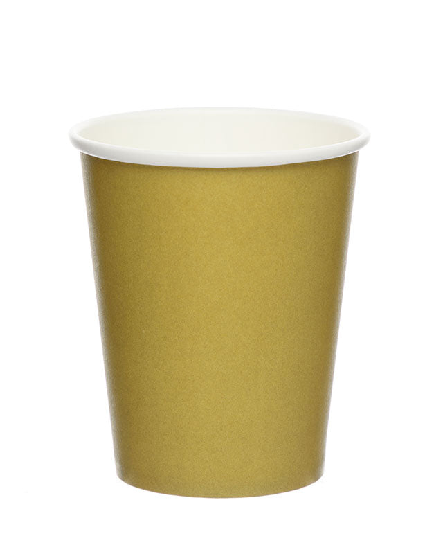Gold Paper Cups - 237ml (8pk) – Party Delights Wondergroup