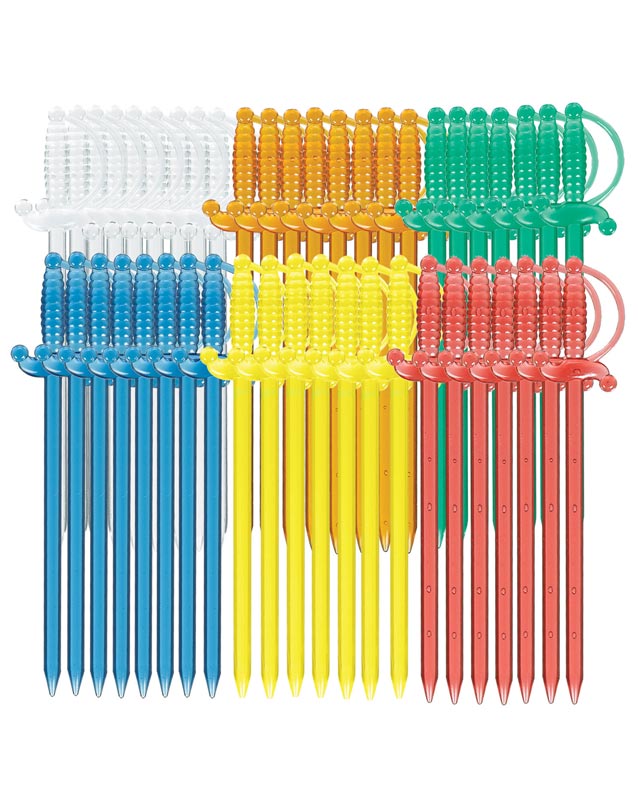 Cocktail Appetiser Plastic Sword Picks (50pk) – Party Delights Wondergroup