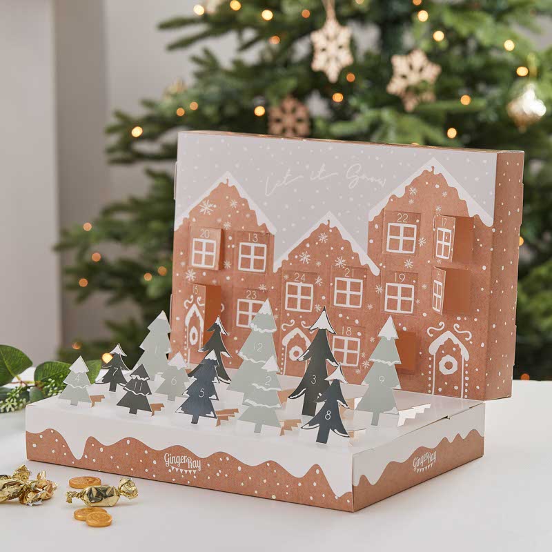 Fill Your Own Pop Up Festive Snow Scene Advent Calendar – Party ...