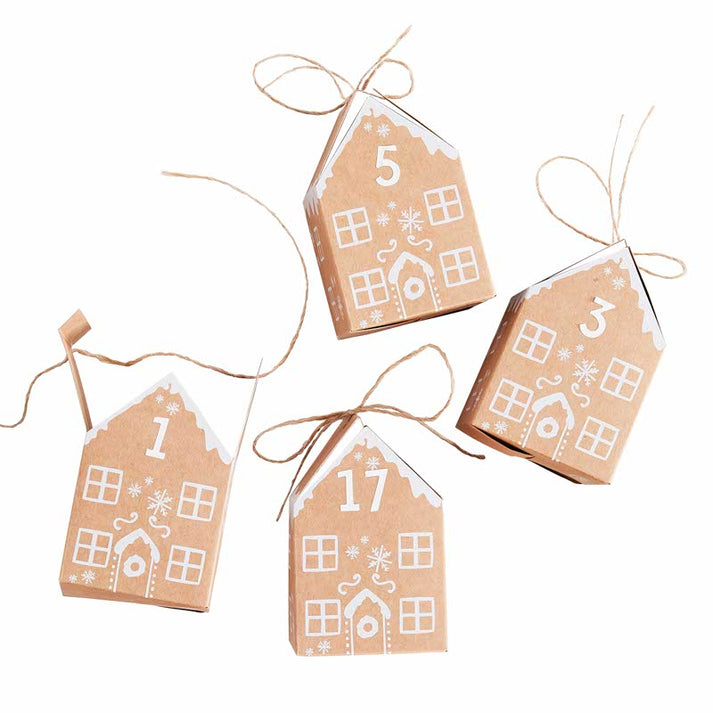 Gingerbread House Advent Calendar (24pk) – Party Delights Wondergroup