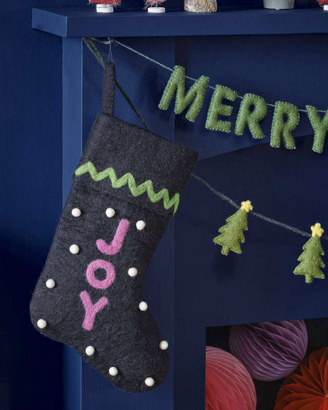 Joy Felt Stocking – Party Delights Wondergroup