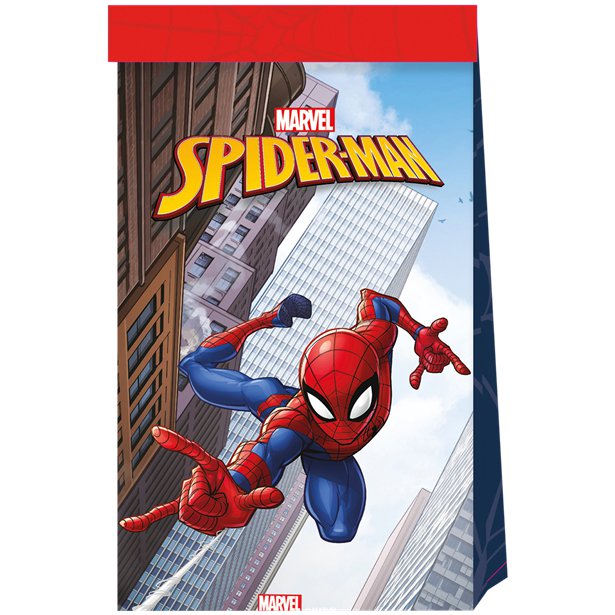 Spiderman Crime Fighter Paper Bags (4pk) – Party Delights Wondergroup
