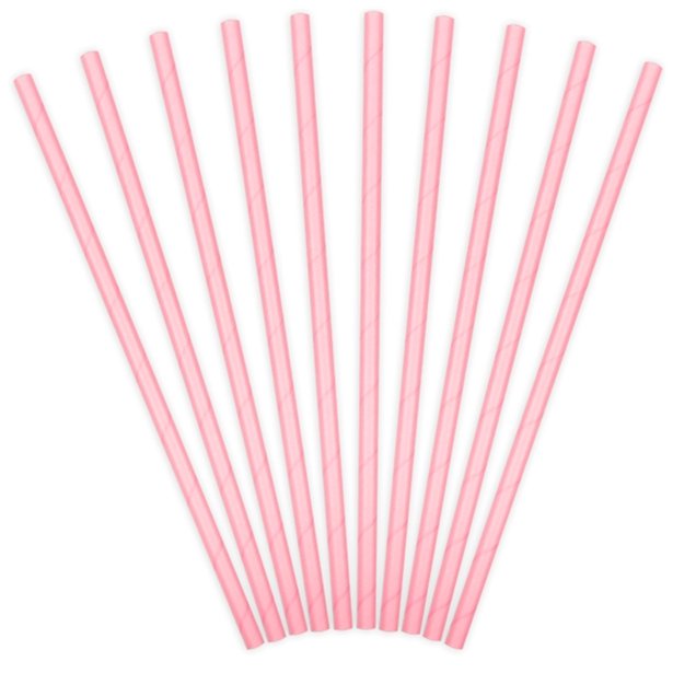Light Pink Paper Straws (10pk) – Party Delights Wondergroup