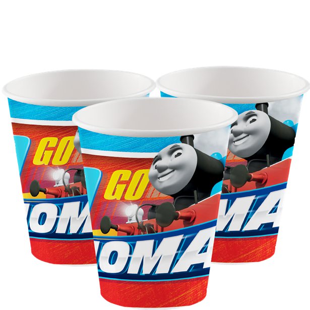 Thomas the Tank Engine Paper Cups - 266ml (8pk) – Party Delights ...