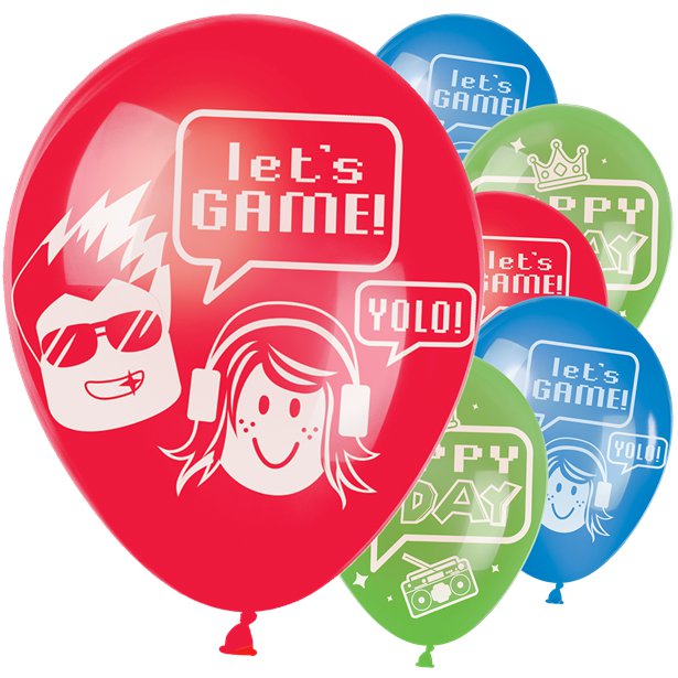 Party Town Balloons - 12" Latex (6pk) – Party Delights Wondergroup