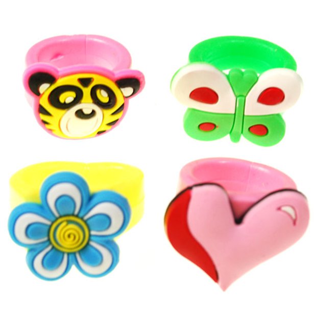 Rubber Die Cut Rings (10pk) – Party Delights Wondergroup