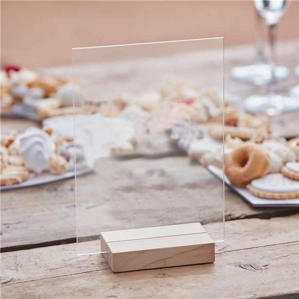 Customisable Small Clear Acrylic Sign – Party Delights Wondergroup
