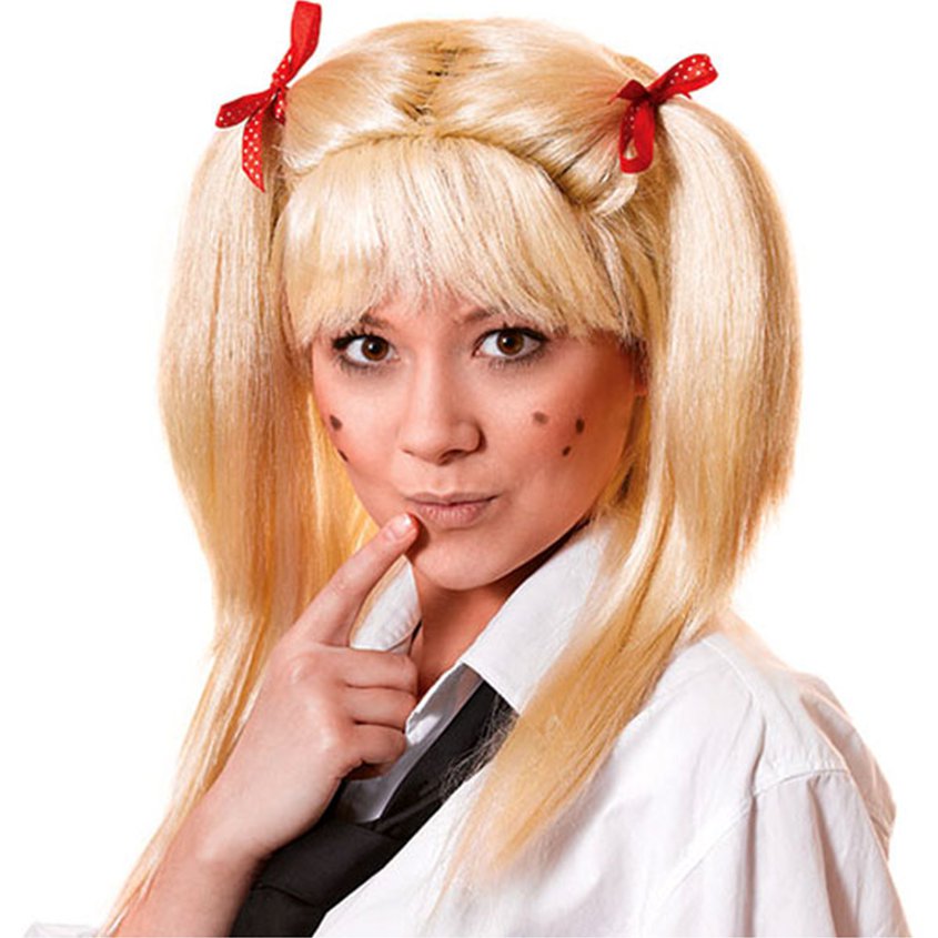 School Girl Pigtail Wig - Blonde – Party Delights Wondergroup