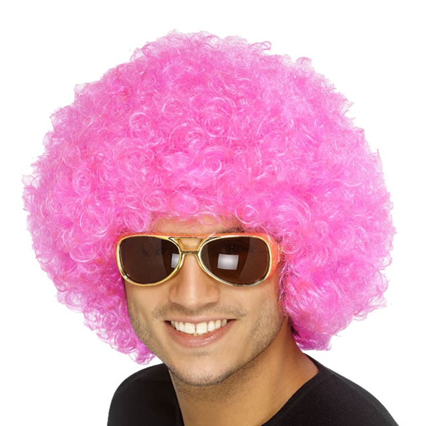 Pink Afro Wig – Party Delights Wondergroup