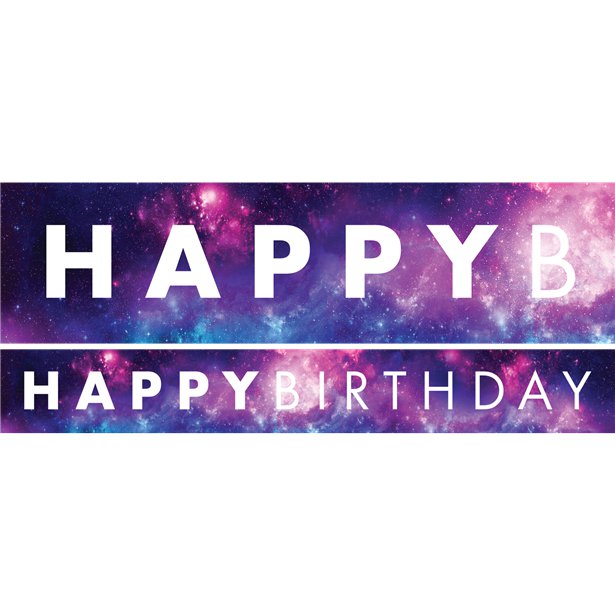 Galaxy Paper Banners - 1m (3pk) – Party Delights Wondergroup