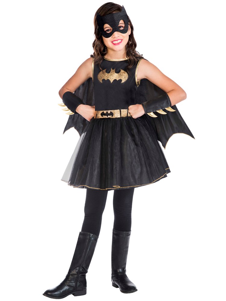 Batgirl Dress With Cape - Child Costume – Party Delights Wondergroup