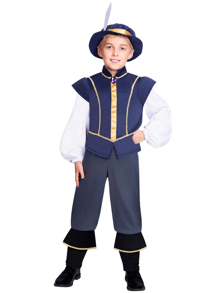 Tudor Prince Boy - Child Costume – Party Delights Wondergroup