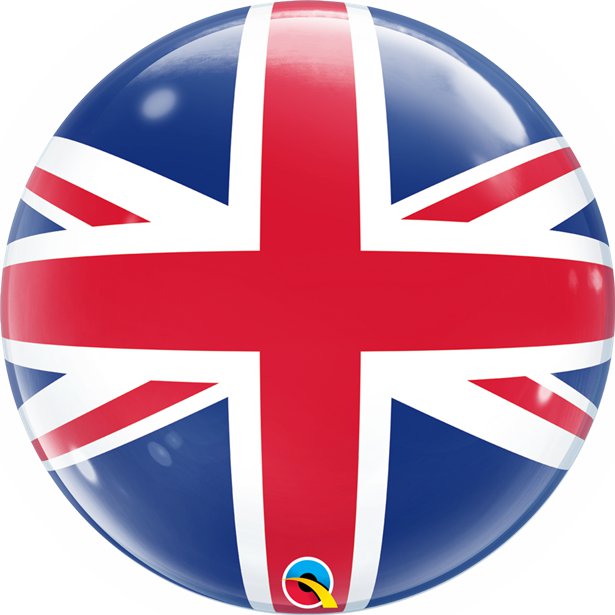 Union Jack Bubble Balloon - 22" – Party Delights Wondergroup