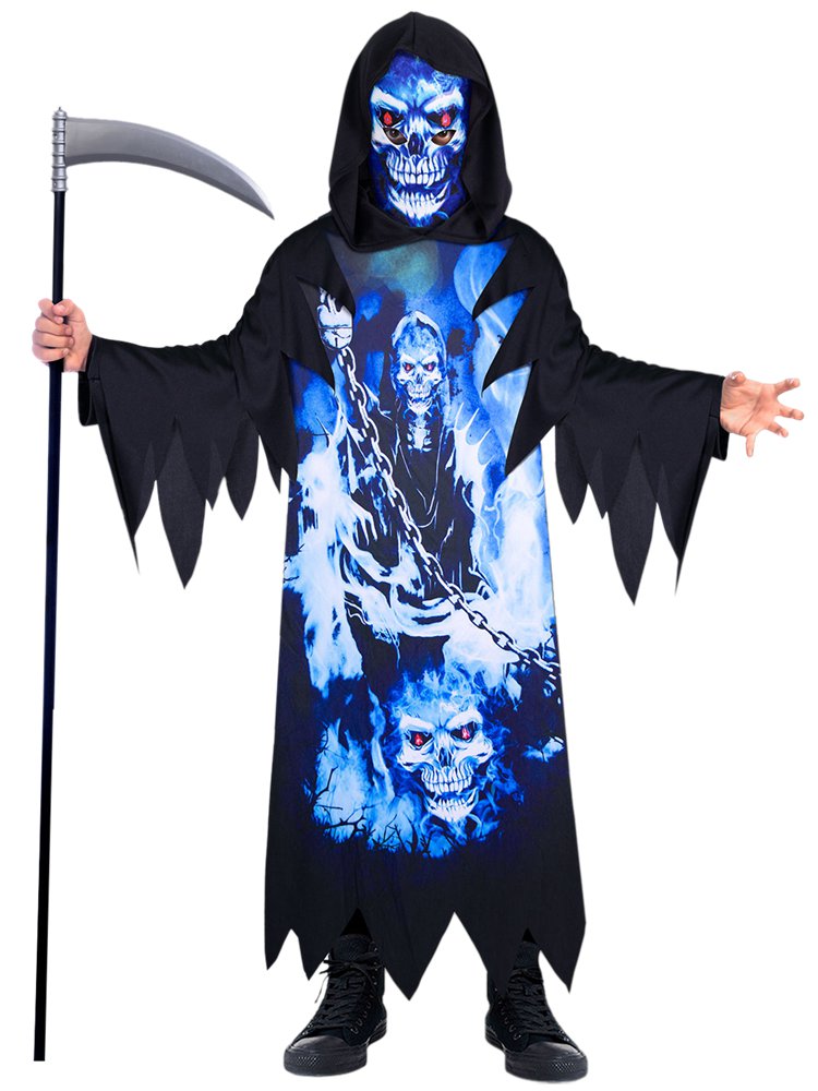 Recycled Neon Reaper - Child Costume – Party Delights Wondergroup
