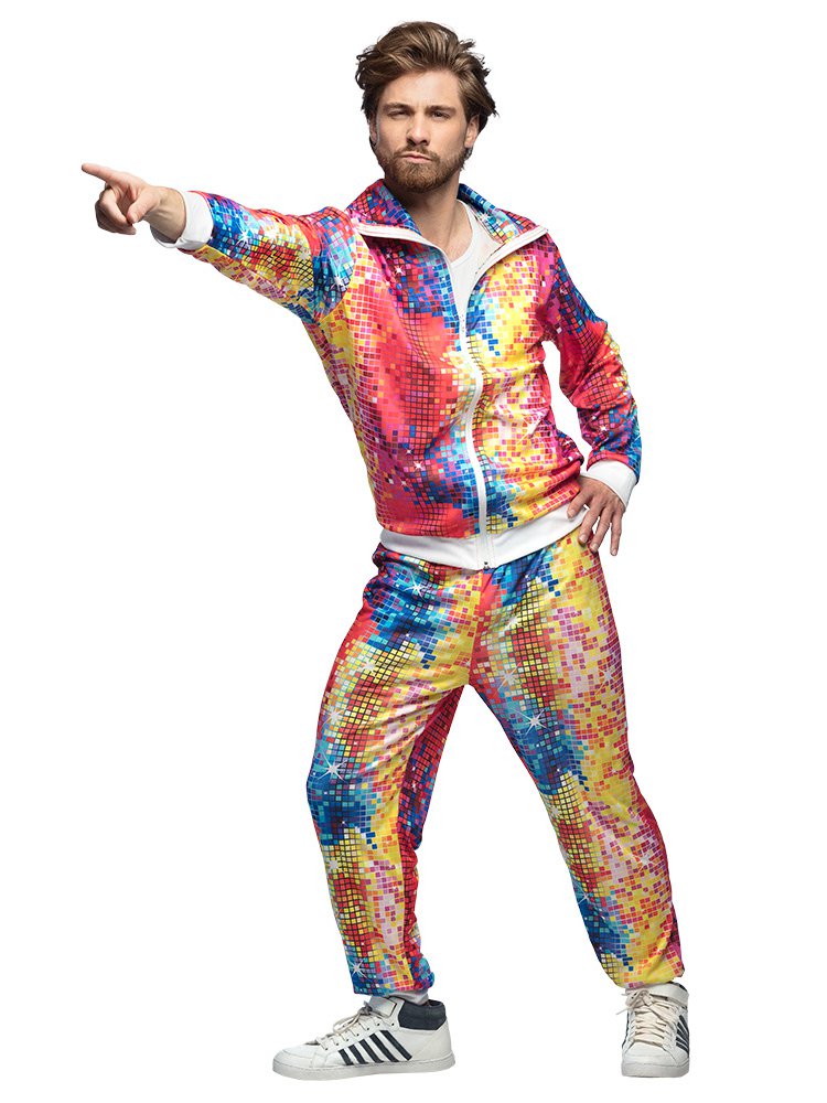 Disco Dude Shell Suit - Adult Costume – Party Delights Wondergroup