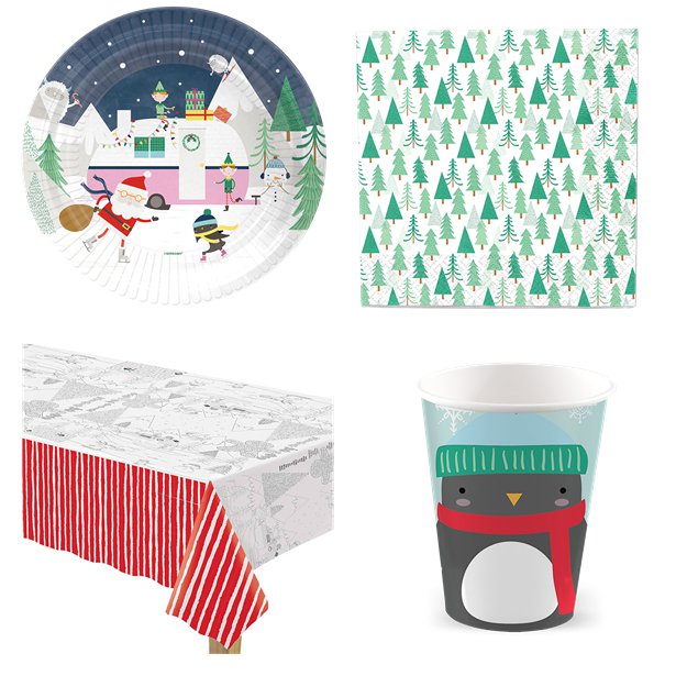Festive Friends - Deluxe Party Pack for 8 – Party Delights Wondergroup