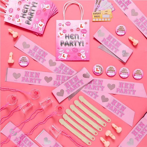 L Plate Hen Party - Favour Kit for 6 – Party Delights Wondergroup