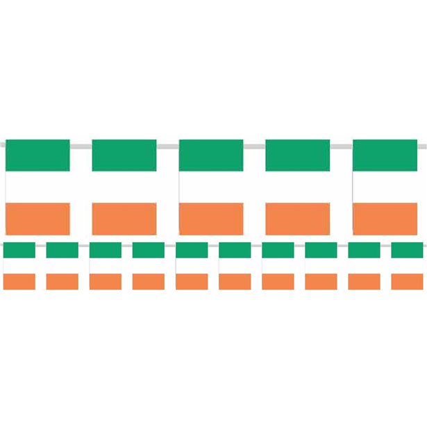 Ireland Plastic Flag Bunting - 5m – Party Delights Wondergroup