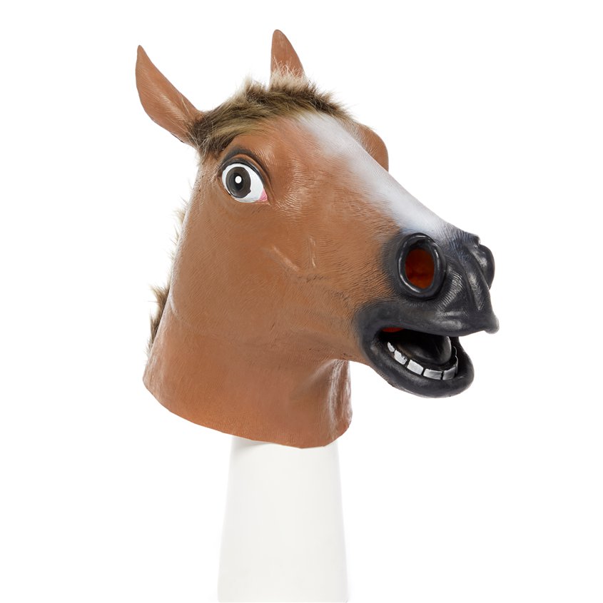 Brown Horse Rubber Mask – Party Delights Wondergroup