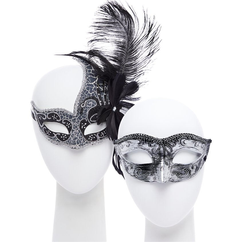 Silver Masquerade Masks for Couples – Party Delights Wondergroup
