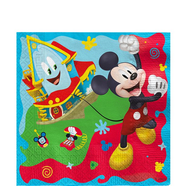 Mickey Rock The House Paper Napkins - 33cm (20pk) – Party Delights ...