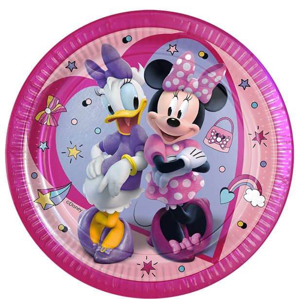 Minnie Mouse Junior Paper Plates- 23cm (8pk) – Party Delights Wondergroup