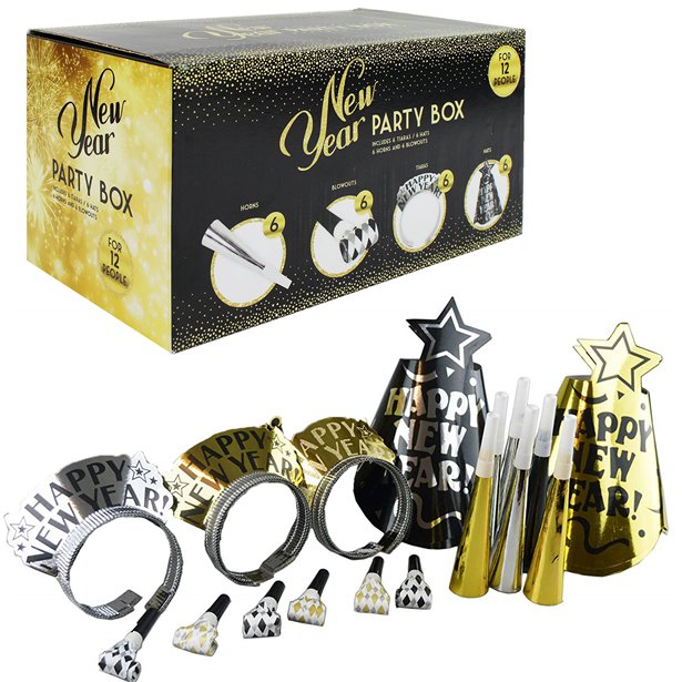 New Year Party Box For 12 People – Party Delights Wondergroup