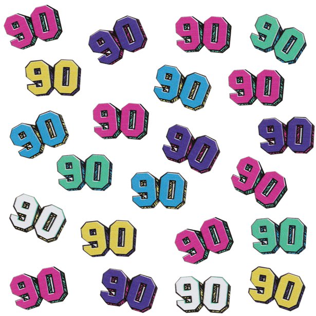 90's Confetti (12pcs) – Party Delights Wondergroup