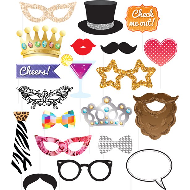 Party Photo Prop Kit (20pk) – Party Delights Wondergroup