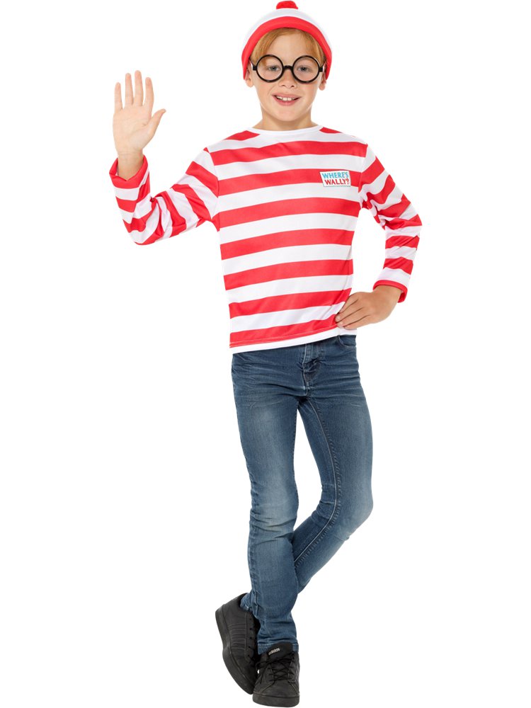 Wheres Wally Instant Kit - Child and Teen Costume – Party Delights ...