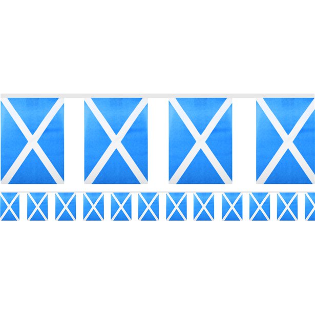 Scottish Flag Fabric Bunting - 6m – Party Delights Wondergroup