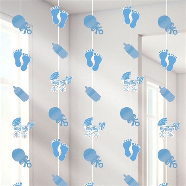 Baby Boy String Decoration (6pk) – Party Delights Wondergroup