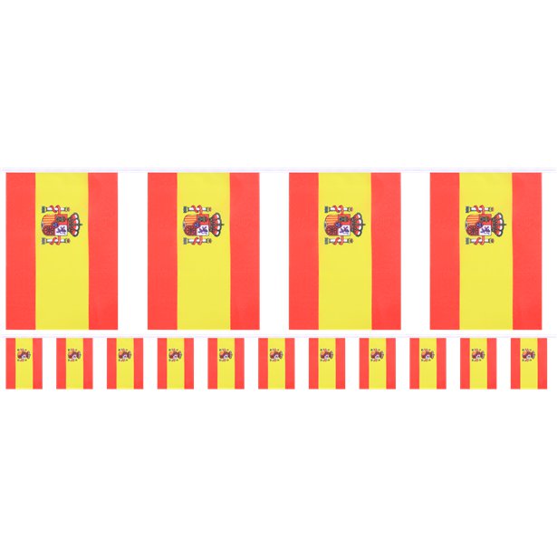 Spain State Flag Bunting - 6m – Party Delights Wondergroup