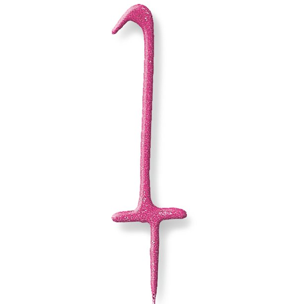 Pink Number 1 Sparkler Candle - 7" – Party Delights Wondergroup