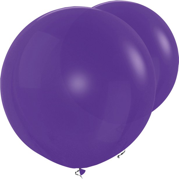 Violet Giant Balloons - 36" Latex (2pk) – Party Delights Wondergroup