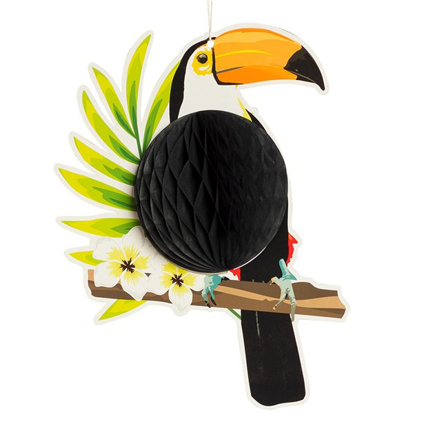 Toucan Honeycomb Decoration - 25cm – Party Delights Wondergroup