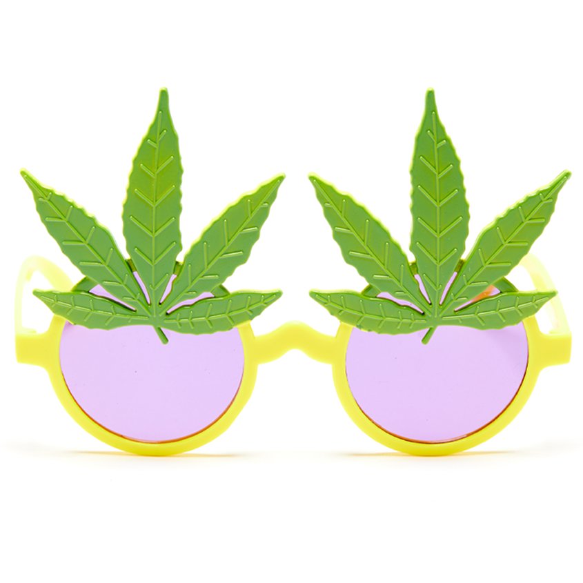 Marijuana Leaf Glasses – Party Delights Wondergroup