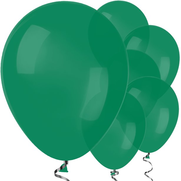 Forest Green Balloons - 12" Latex Balloons (50pk) – Party Delights ...