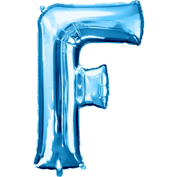 Blue Letter F Balloon - 34" Foil – Party Delights Wondergroup