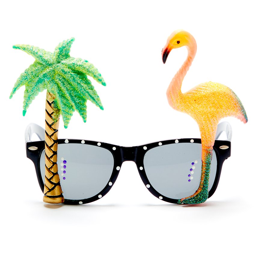 Flamingo Palm Tree Glasses – Party Delights Wondergroup