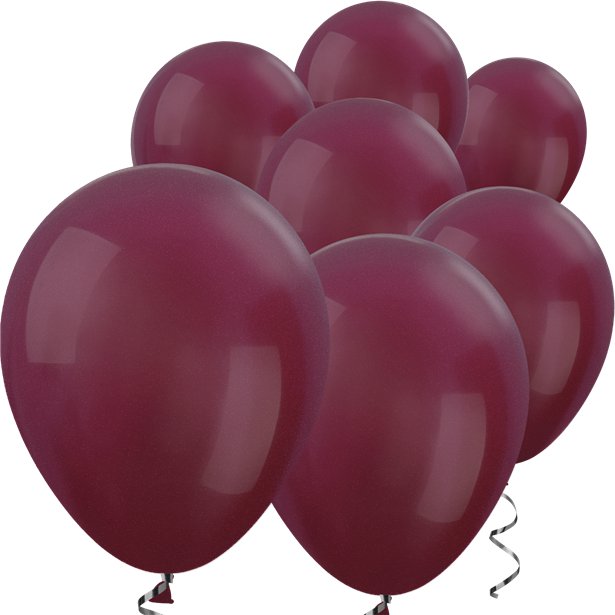Burgundy Metallic Mini Balloons - 5" Latex Balloons (100pk) – Party ...
